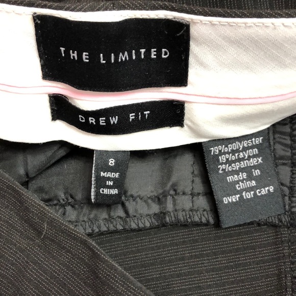 The Limited | Pants & Jumpsuits | Limited Drew Fit Charcoal Pin Striped ...